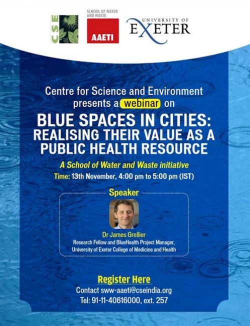 Webinar 4: Blue Spaces in Cities: Realising their Value as a Public ...