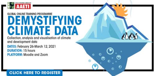 Global Online Training Programme Demystifying Climate Data