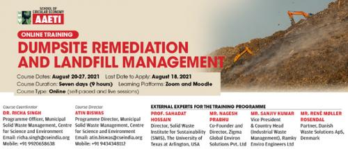 Online Training on Dumpsite Remediation and Landfill Management