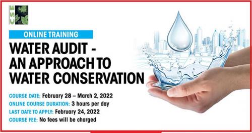 Online training on Water audit - An approach to water conservation for ...
