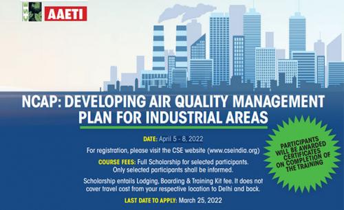 NCAP: Developing air quality management plan for industrial areas