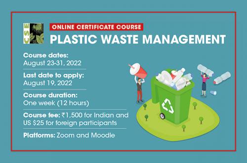 Online Certificate Course on Plastic Waste Management
