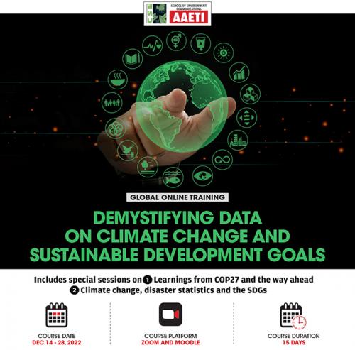 Global Online Training Demystifying data on Climate change and the ...