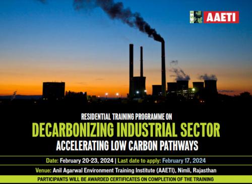 Onsite training program on decarbonizing industrial sector: Accelerating low carbon pathways