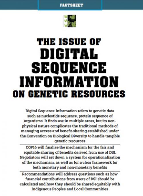 Factsheet: The issue of Digital Sequence Information on Genetic Resources