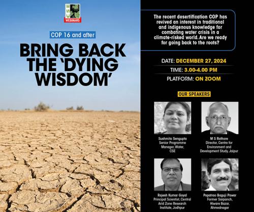COP 16 and after: Bring Back the 'Dying Wisdom'