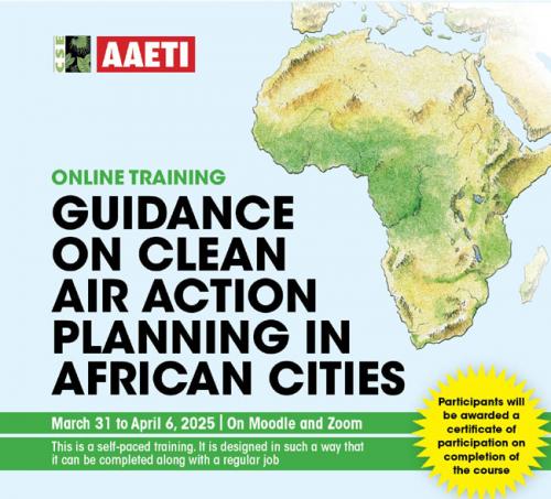 Online training Guidance on clean air action planning in African cities