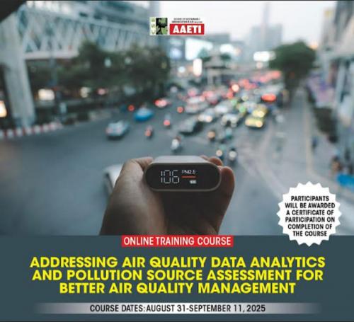Online training course Addressing air quality data analytics and ...