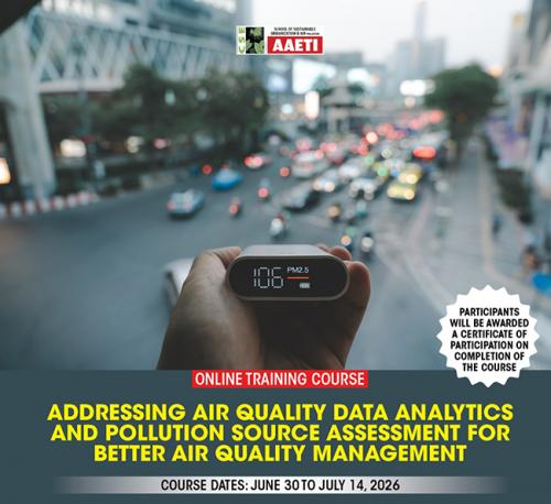 Online training course Addressing air quality data analytics and ...
